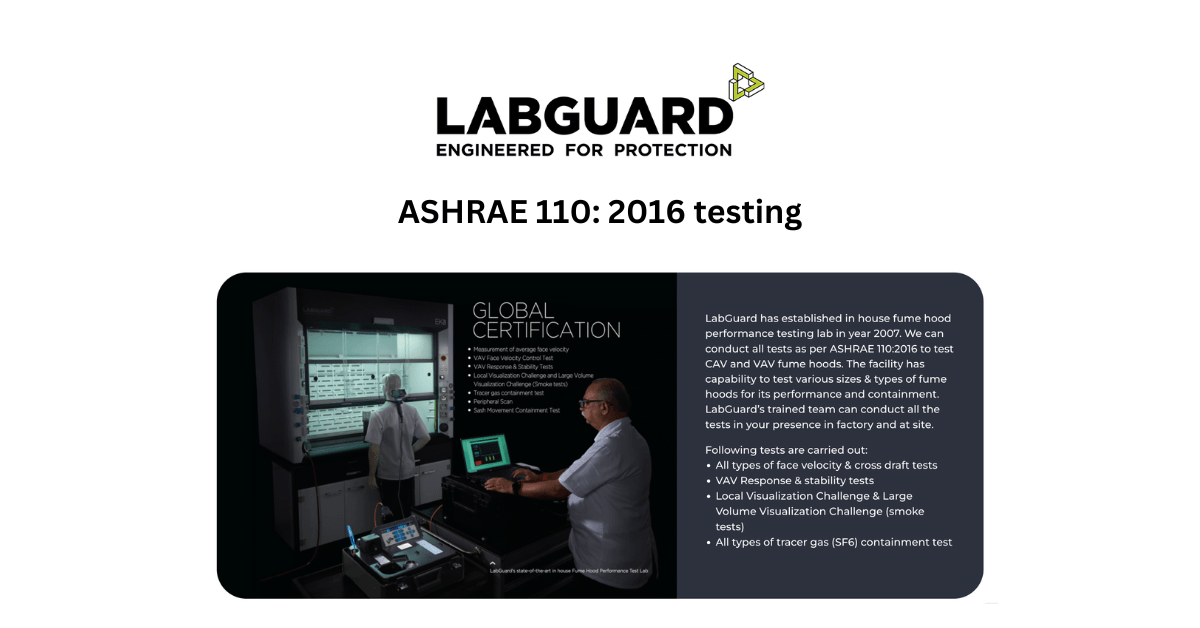 Fume Hood Testing Ashrae 110 At Darnell Hamilton Blog